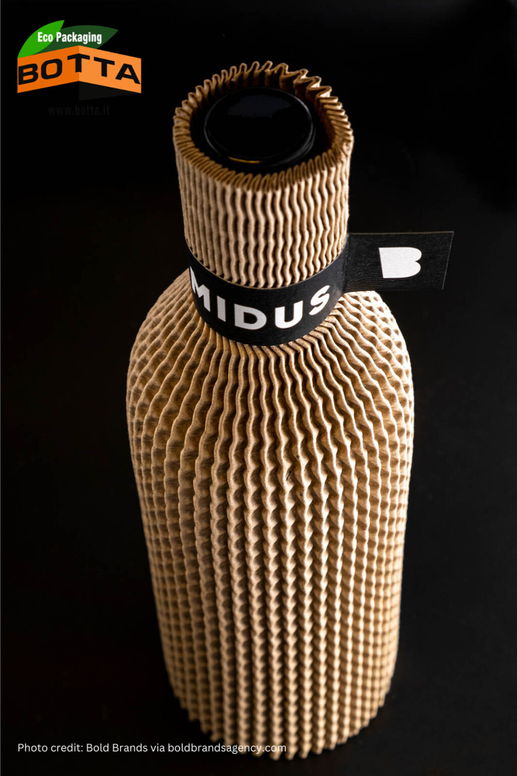 Eco-Sleeve / Elastic Corrugated Bottle Covers - BOTTA PACKAGING » eco ...