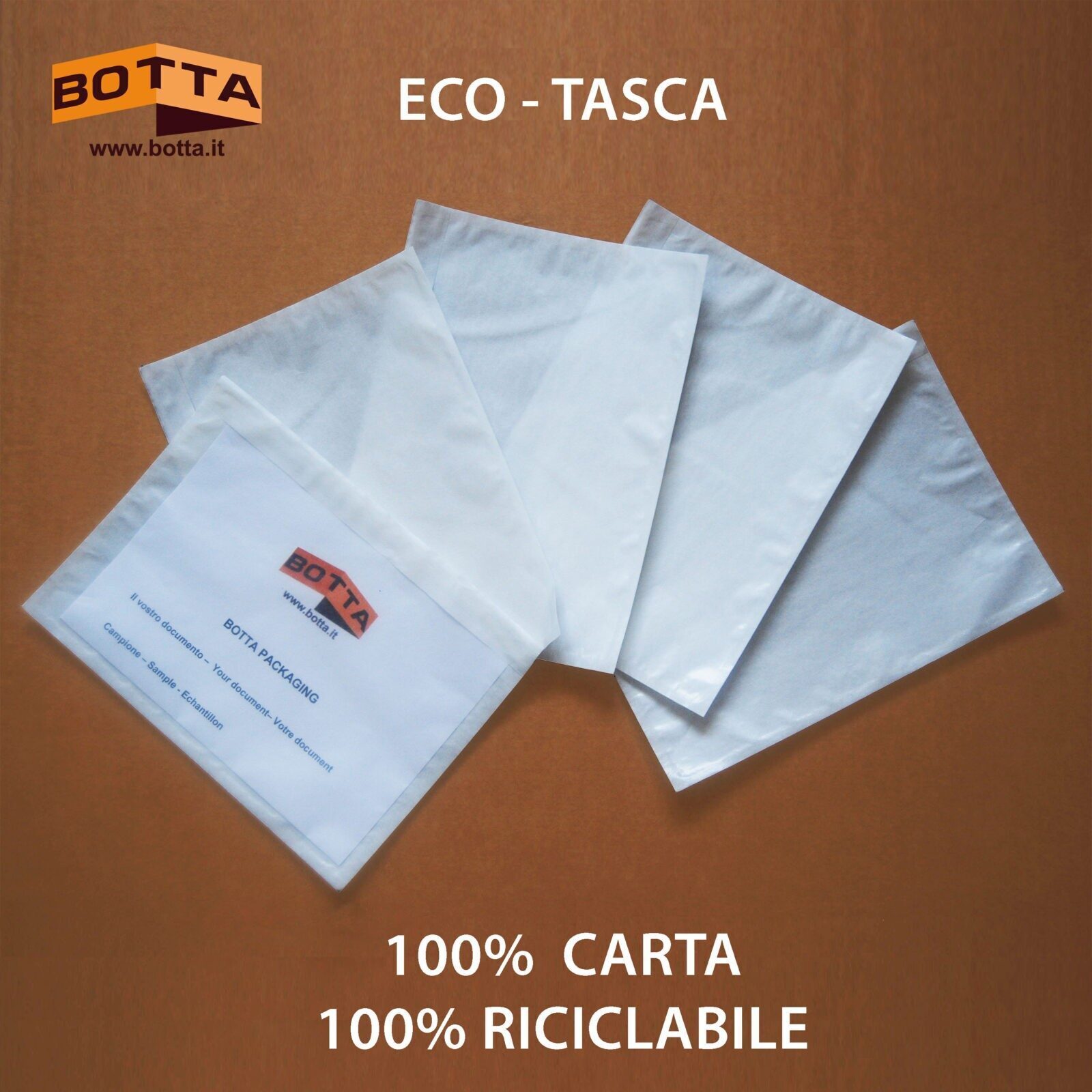 Tasca porta documenti in carta | packaging eco friendly
