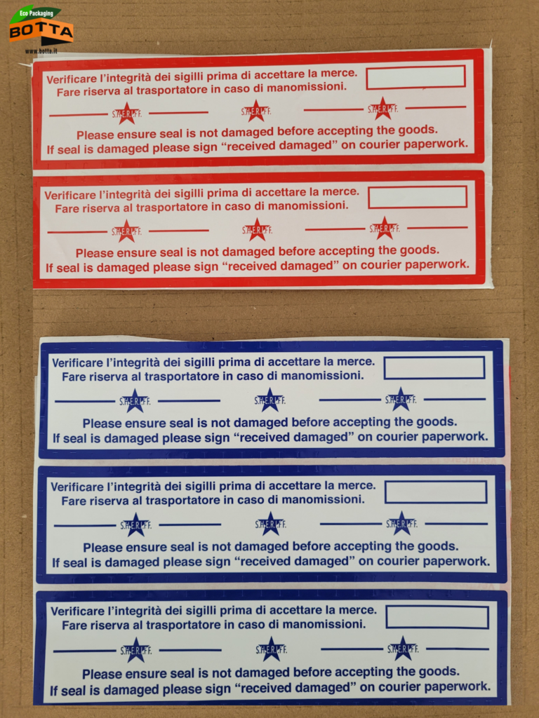 Eco-Safety Seal - BOTTA PACKAGING » eco-packaging solutions