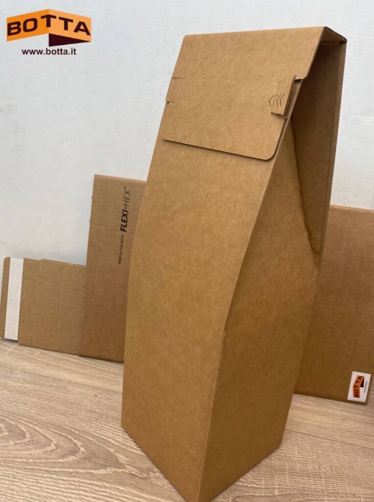 Eco-Single Bottle Pinch Top Box - BOTTA PACKAGING » eco-packaging solutions