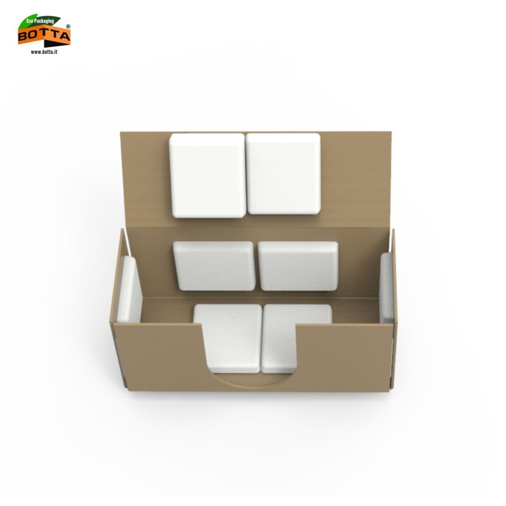 ECO-MUSHROOM CUSHIONING - BOTTA PACKAGING » eco-packaging solutions